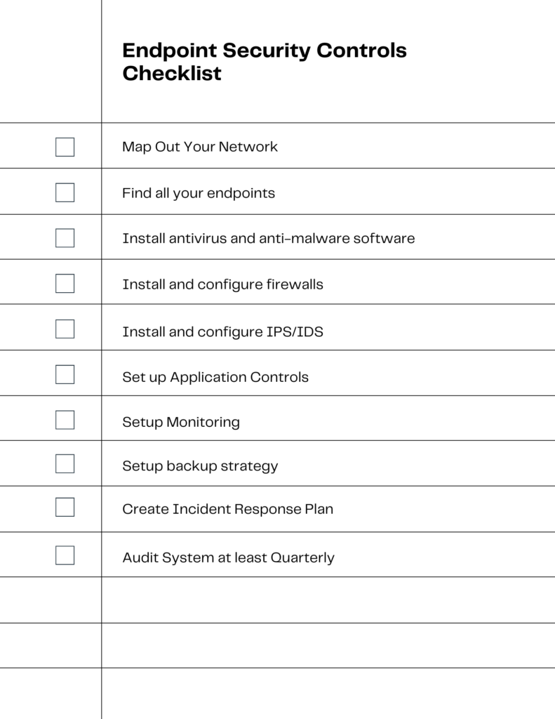 Endpoint Security Controls Plan Your Defense